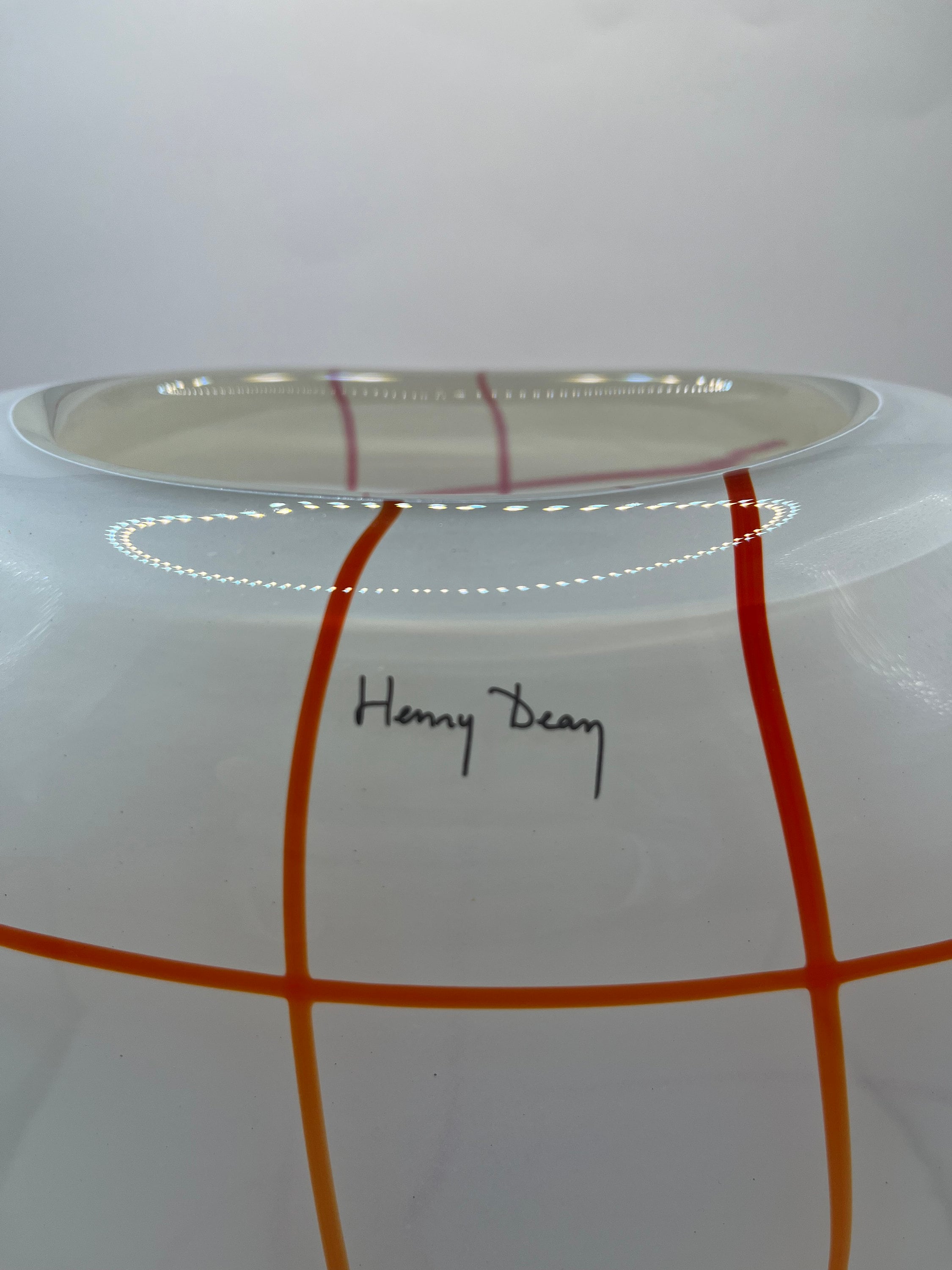 Henry Dean Blown Art Glass Vase - Etsy