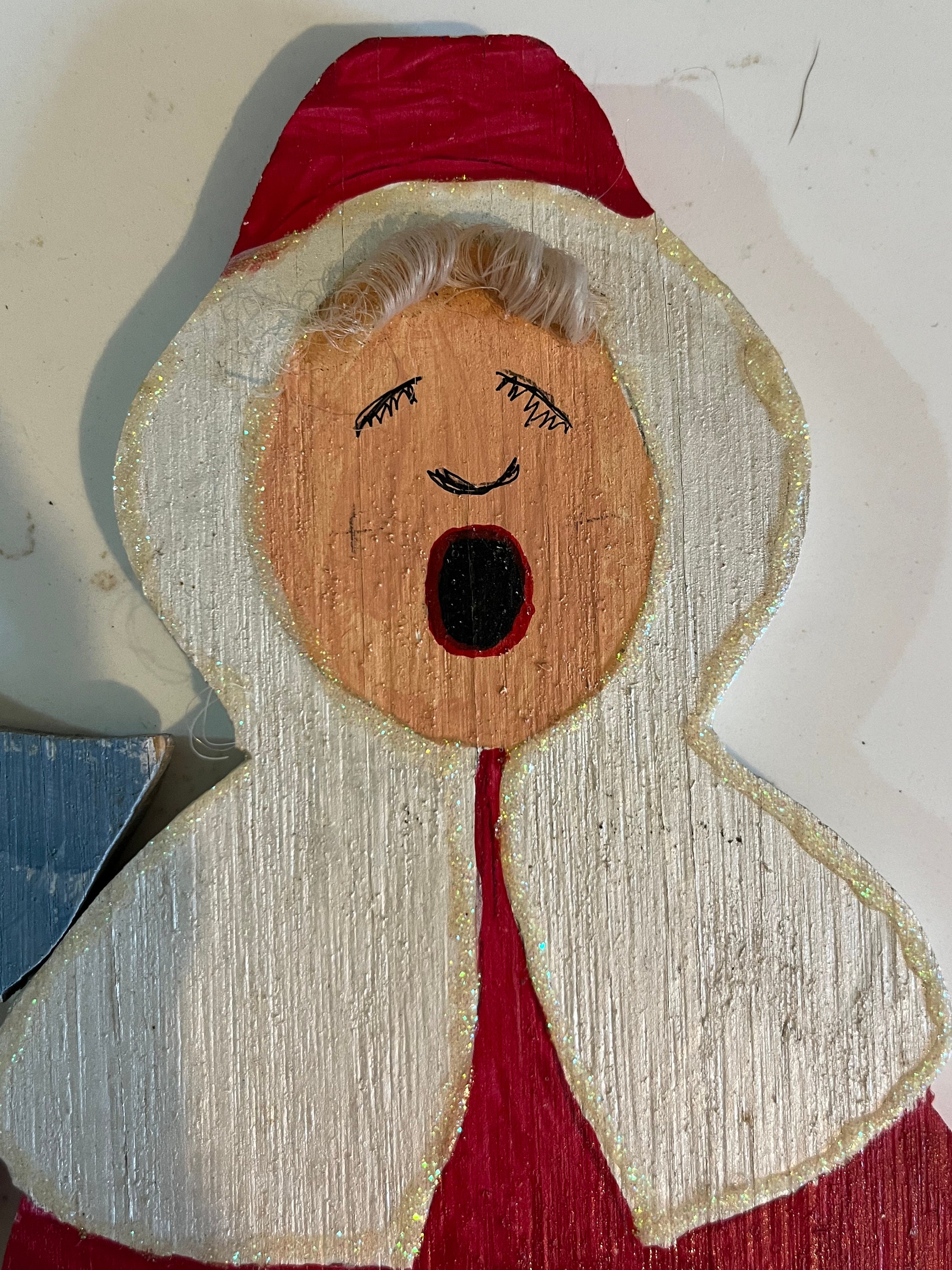 One of a Kind Whimsical Carolers. Hand Made/ Painted on Plywood With ...