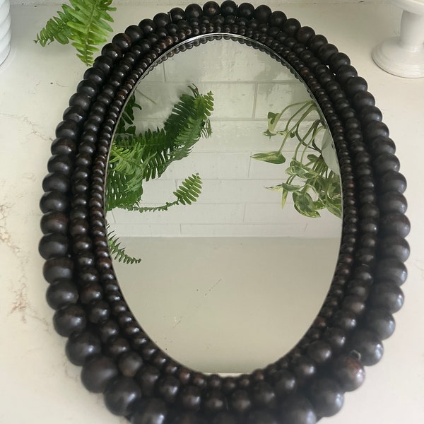 Beaded Mirror - Etsy