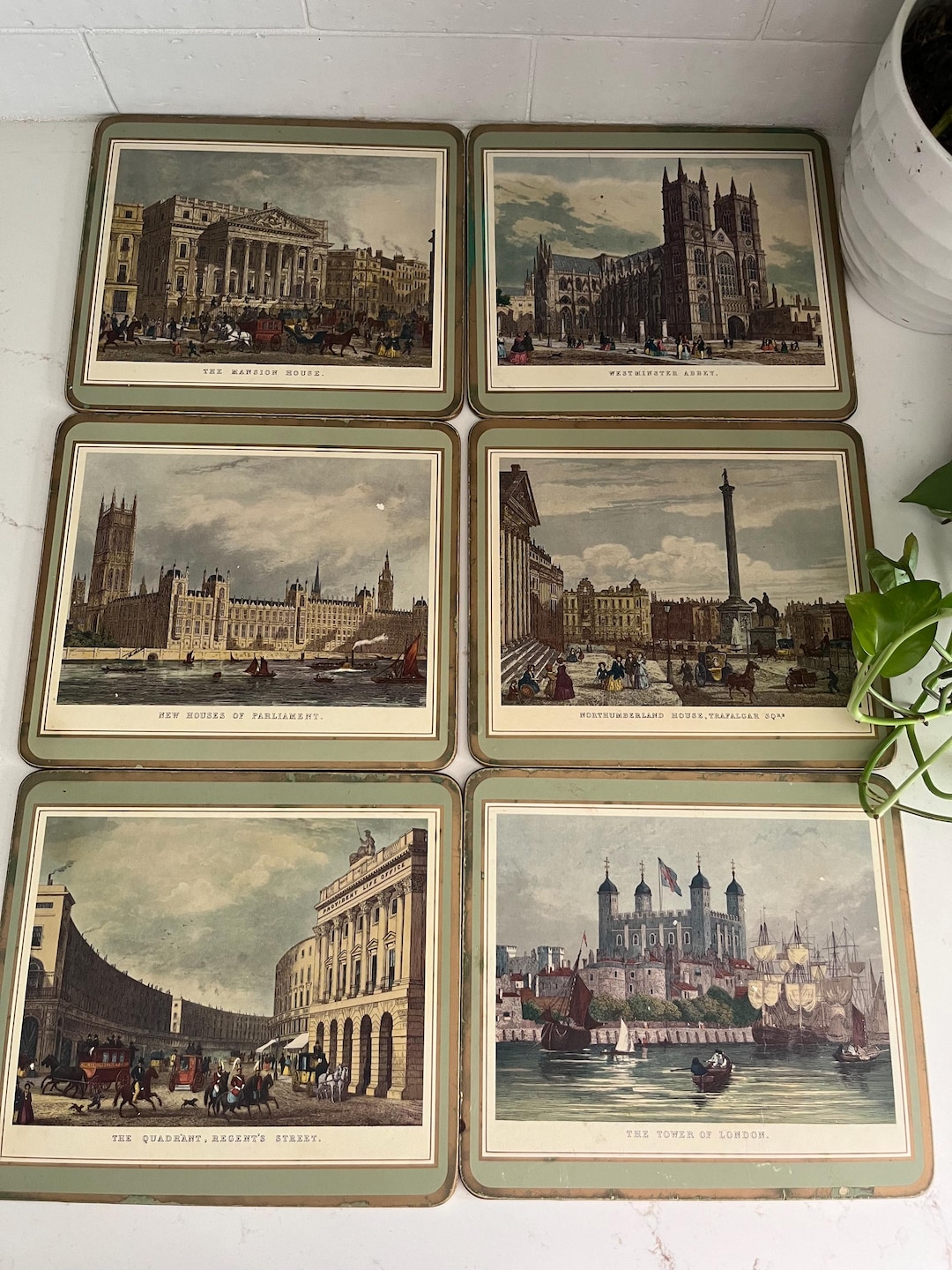 Six Traditional Place Mats by Pimpernel - Etsy