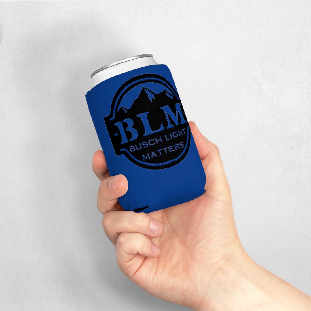 BLM Busch Light Matters Can Coozie - Blue Neoprene Beer Sleeve - Etsy