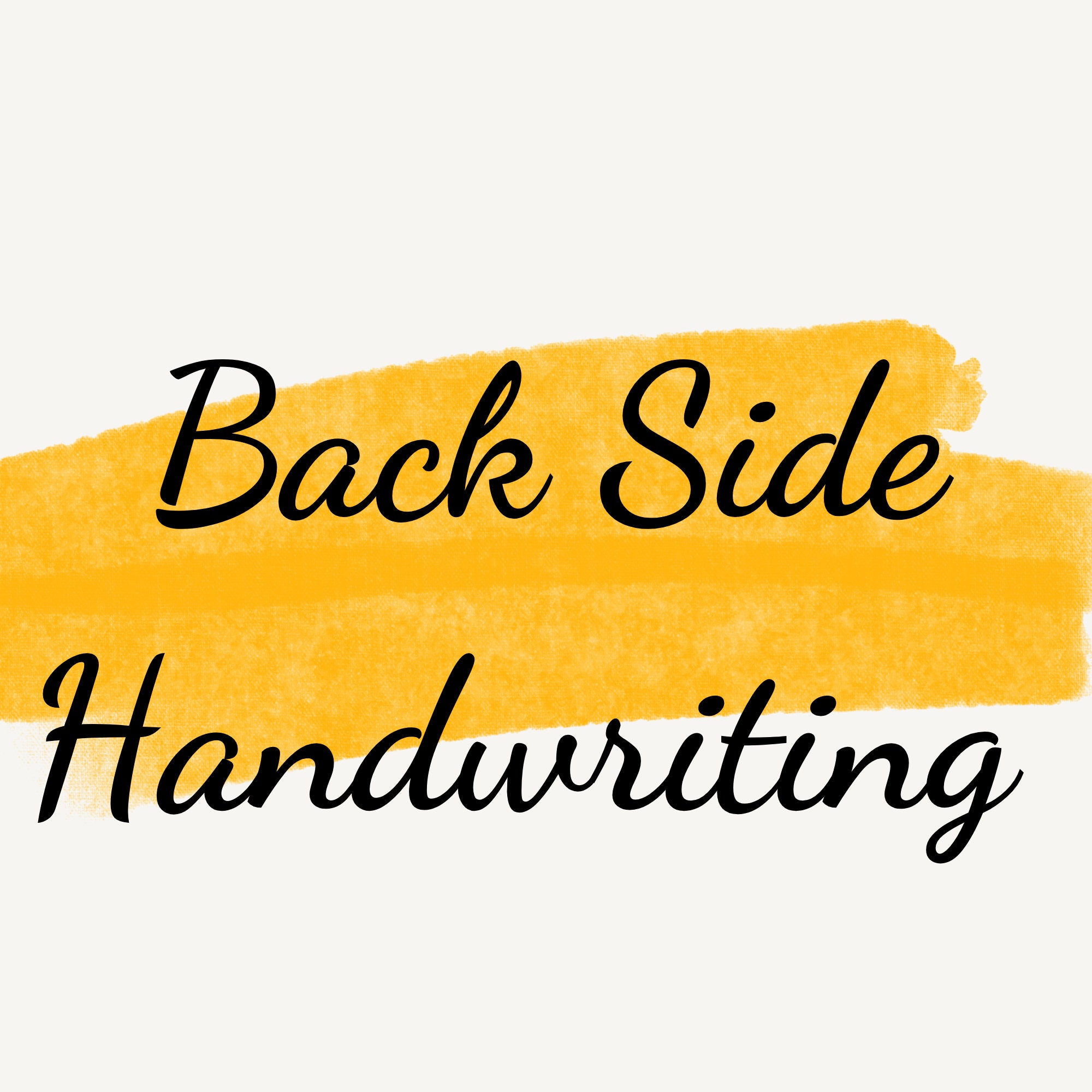 Back Side Engraving - HANDWRITING - Etsy