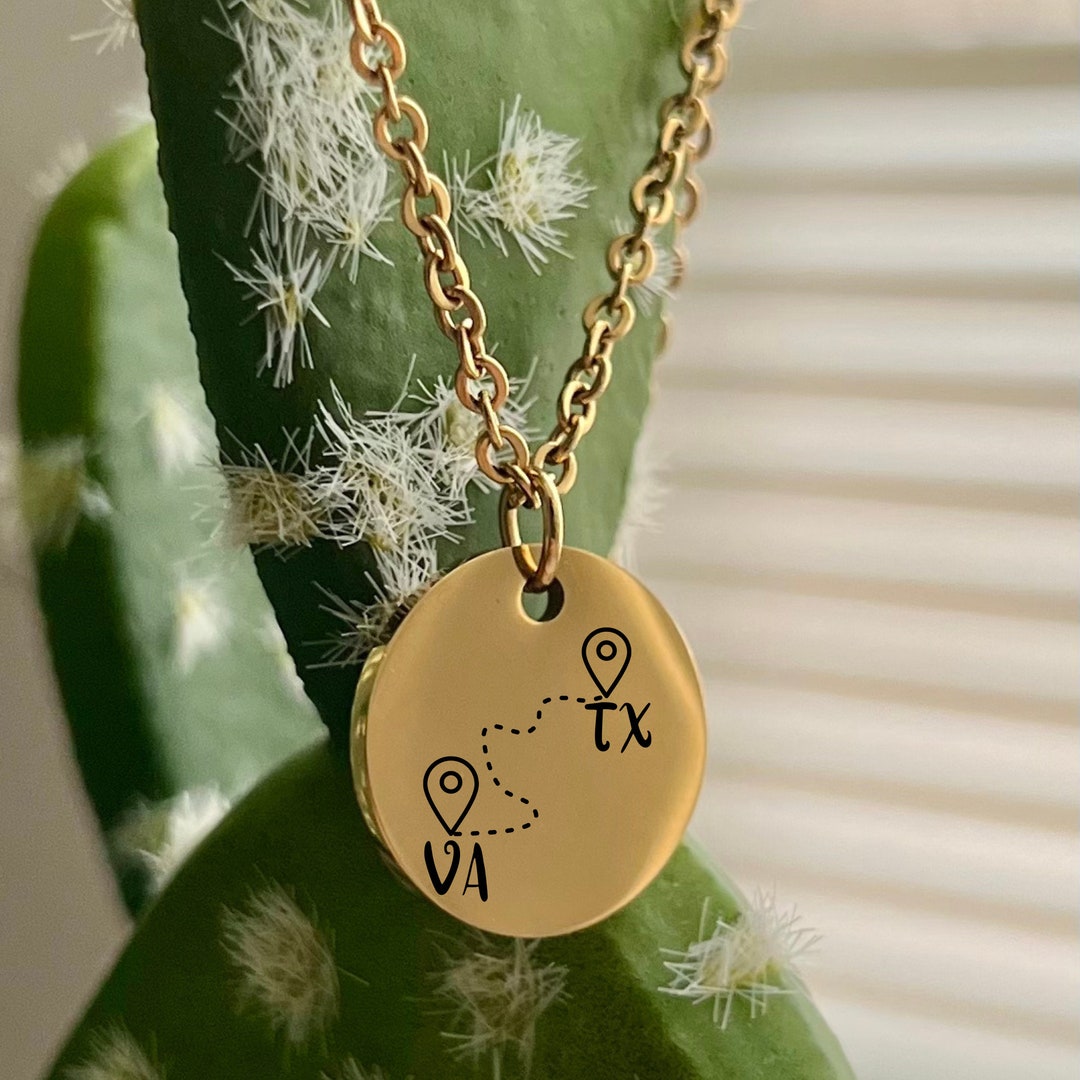 Custom Location Necklaces - Personalized Minimalist Jewelry - Etsy
