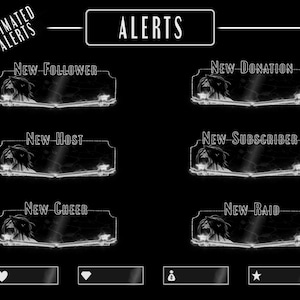 Animated Aesthetic Dark Anime Stream Overlay / Manga / Dark Girl ...