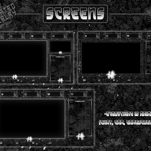 Animated Demon Stream Overlay / Samuraï / Oni / Mask / Dark Theme ...