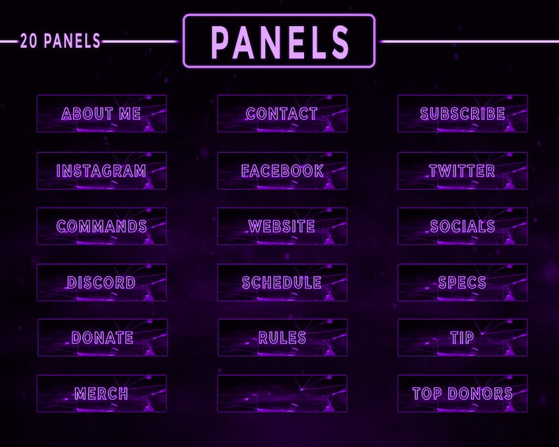Animated Minimal Dark Purple Stream Overlay / Esthetique Theme ...