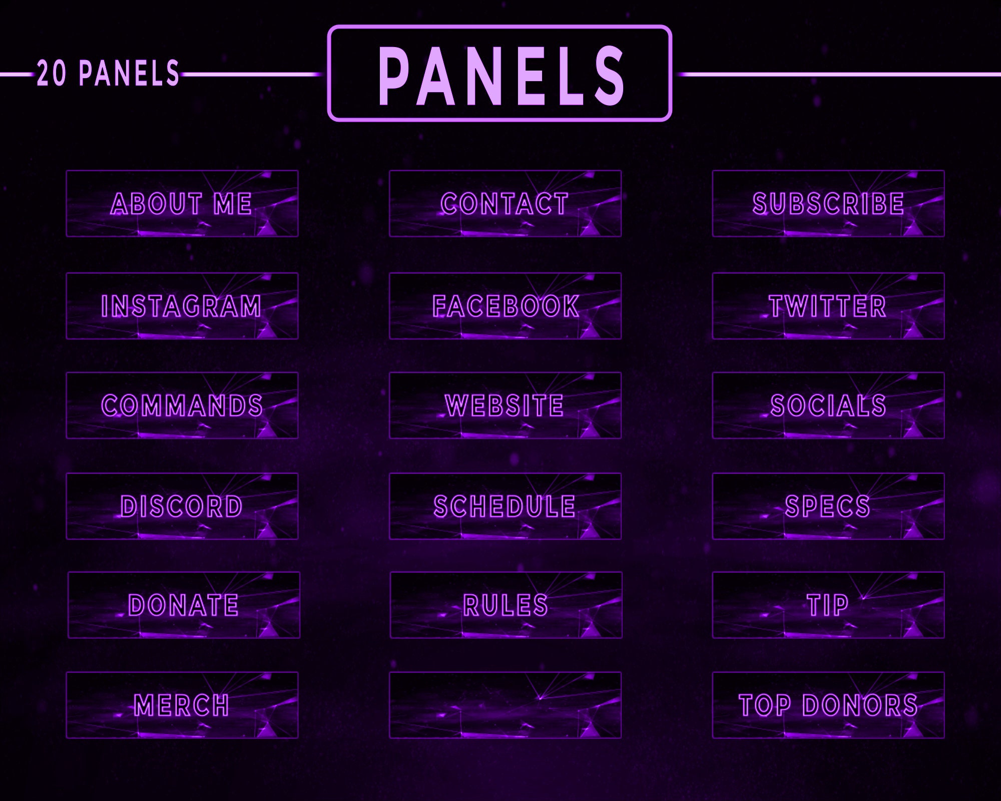 Animated Minimal Dark Purple Stream Overlay / Esthetique Theme ...
