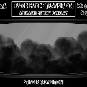 Black Smoke Stinger Transition - Dark Fog - Black Smoke Screen - Creepy ...
