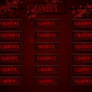 Animated Bloody Stream Overlay / Full Twitch Pack / Dark - Red ...