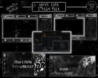 Animated Horror Stream Overlay / Full Twitch Pack / Dark&goth - Etsy
