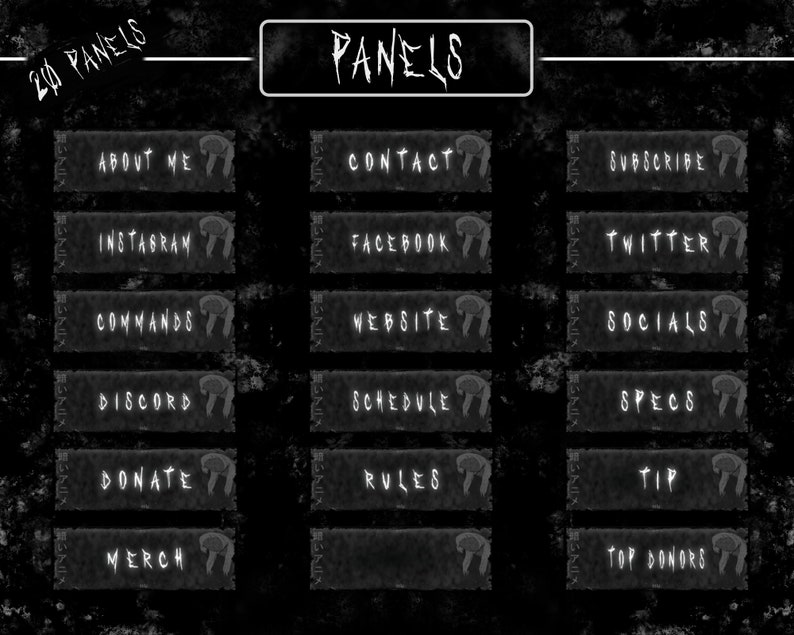 Animated Dark Anime Girl Twitch Overlay / Full Stream Pack / Psycho ...