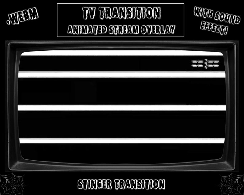 Animated Retro TV Stinger Transition - Dark Glitch - Scary - Creepy ...