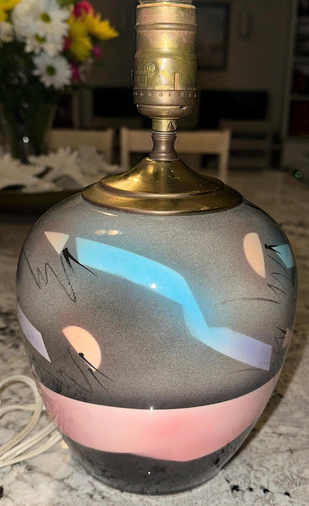 Vintage Judith Stiles Signed Table Lamp Abstract Studio Art Pottery - Etsy