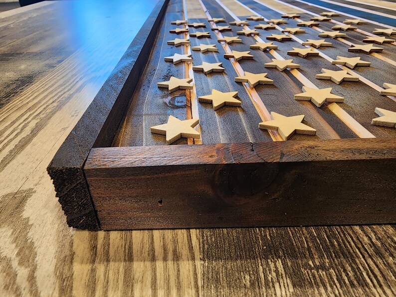 Thin Blue Line Wooden Flag - Etsy