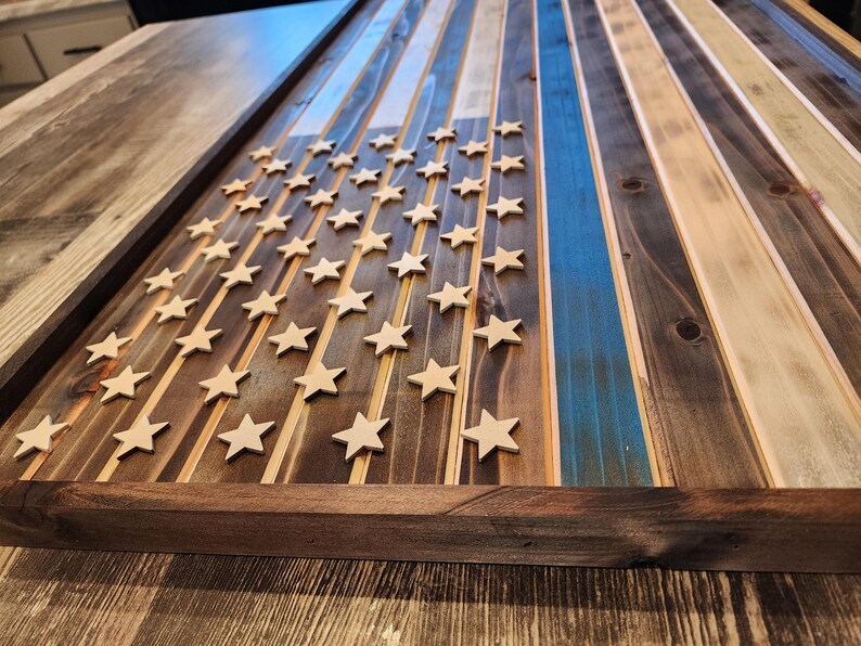 Thin Blue Line Wooden Flag - Etsy