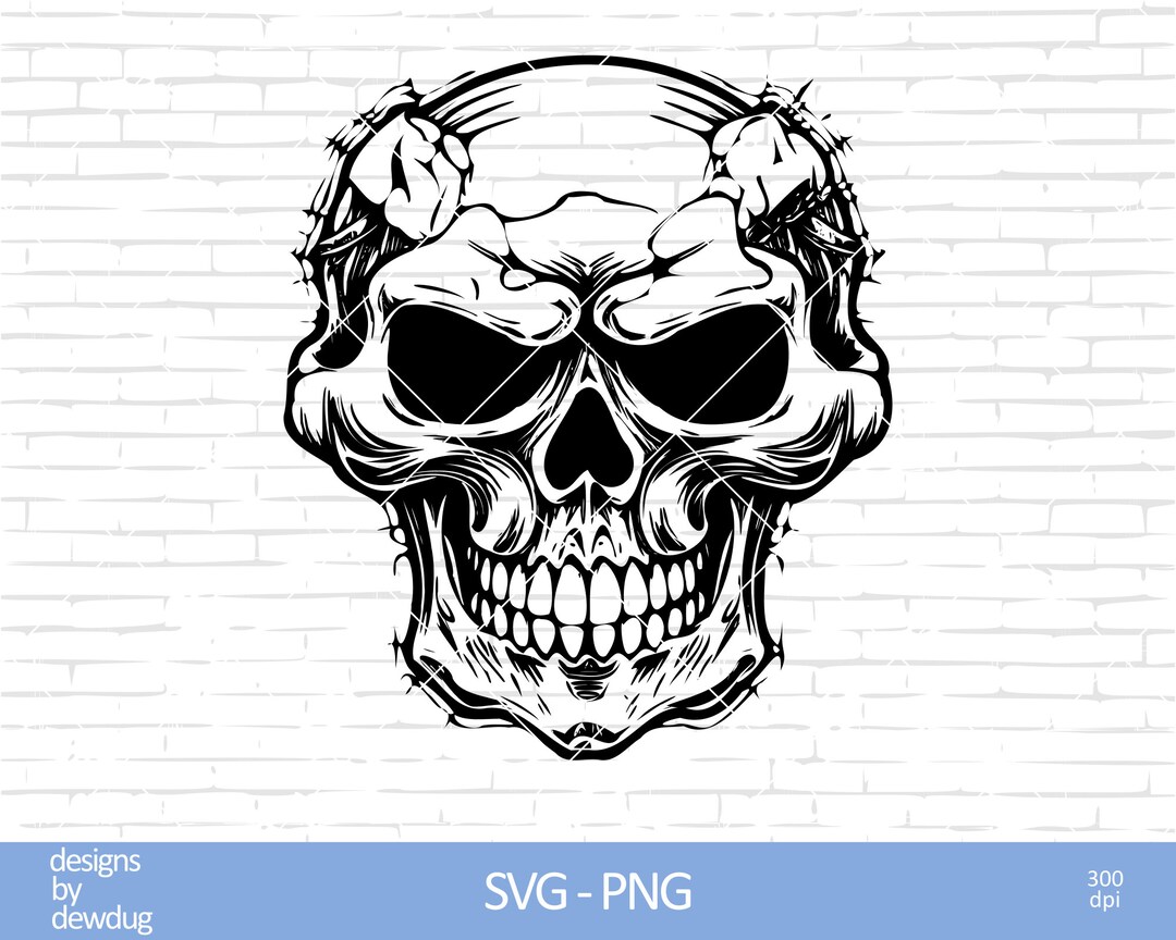 Skull Svg, Skull Head Svg, Skeleton Svg, Skull Clipart, Skull ...
