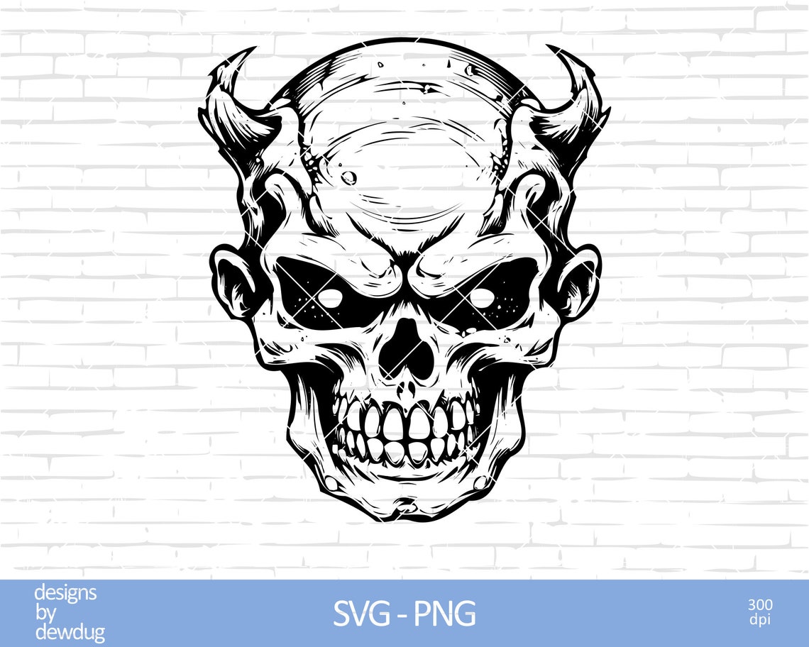 Skull Svg, Skull Head Svg, Skeleton Svg, Skull Clipart, Skull ...