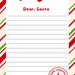 Santa Letter Templates PDF - Etsy