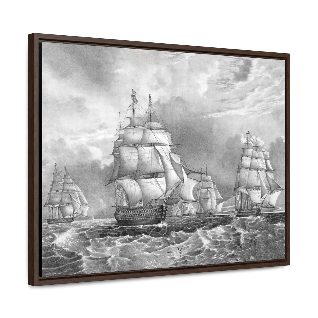 The American Squadron Canvas Gallery Wraps Sailing Ship Canvas Sail