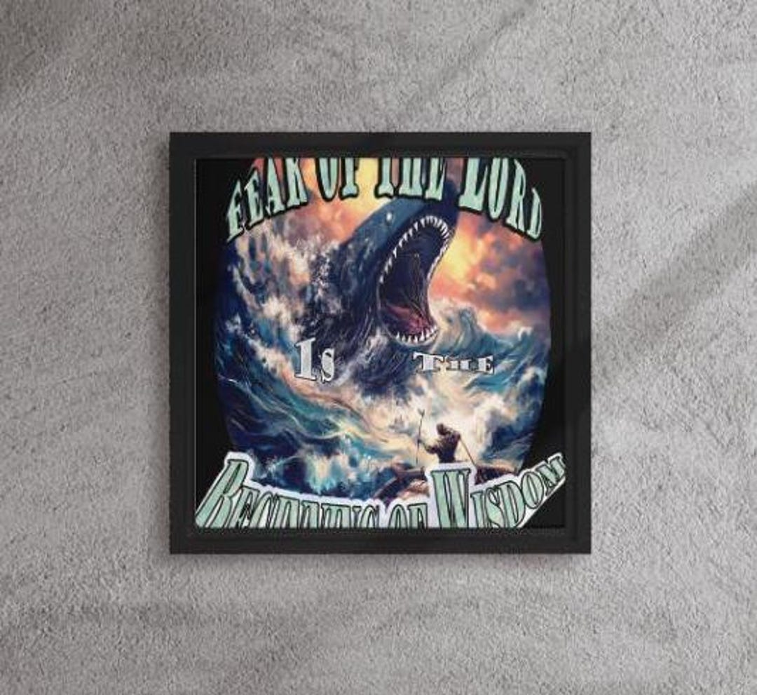 Inspirational Illustration of Jonah and the Great Fish, High-quality ...