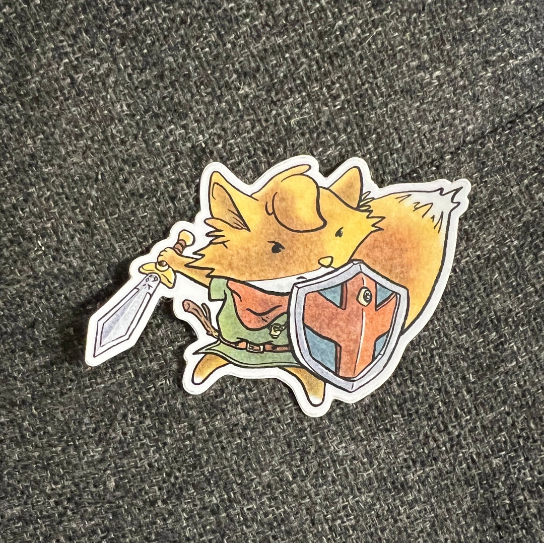 STICKER - Tunic Fox With Shield, Ready to Defeat Rudelings and Baby ...