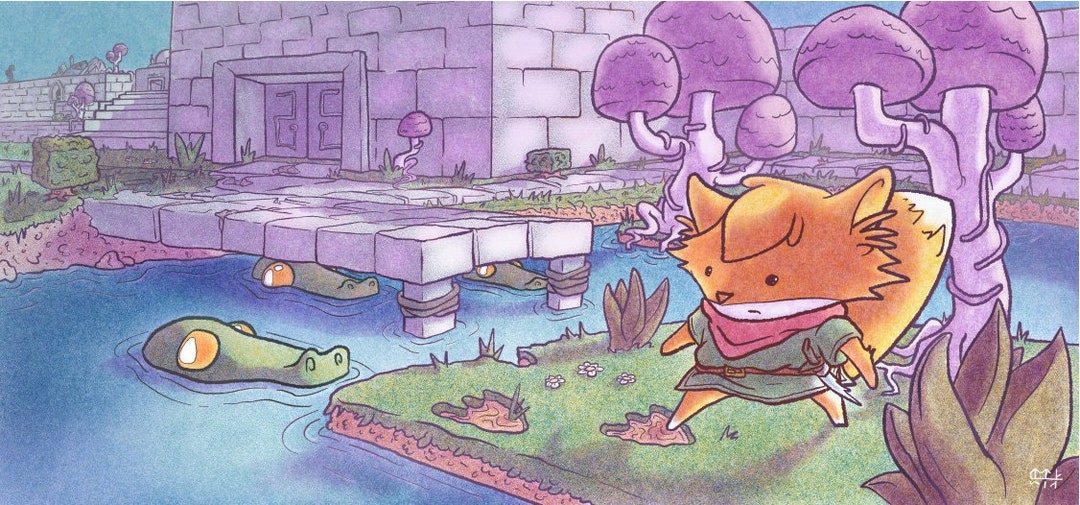 The Ruin Seeker and Terry in the West Garden - Tunic Original Fan Art ...