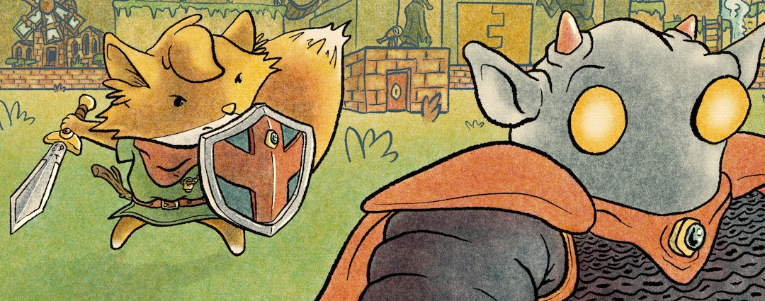 The Fox and the Rudeling - Tunic Game Fan Art - Digital Print - Video ...