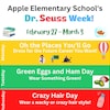 Dr. Seuss Week School Spirit Itinerary, Editable Printable Template ...