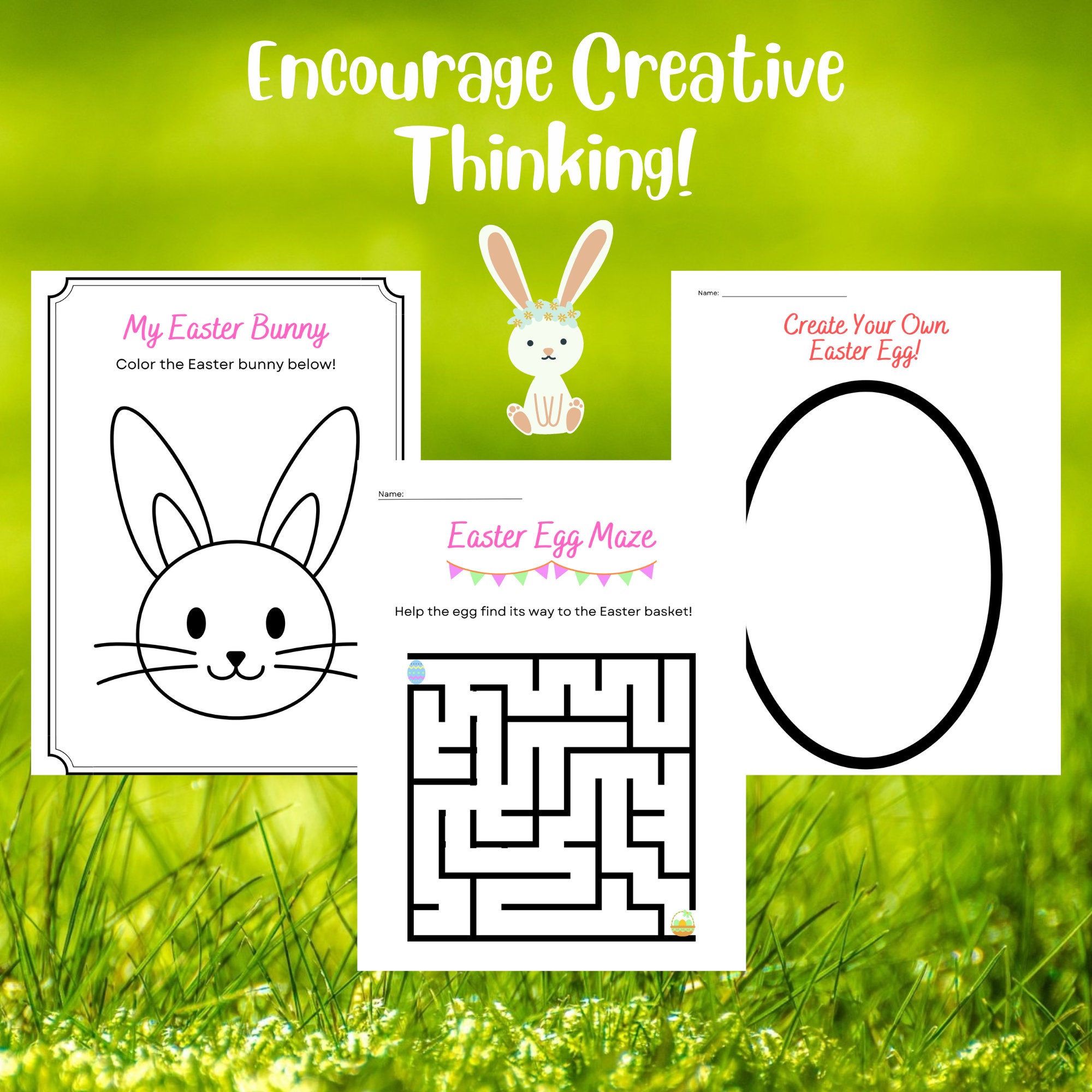 Printable Easter Activity Bundle for Preschoolers, Easter Bundle ...