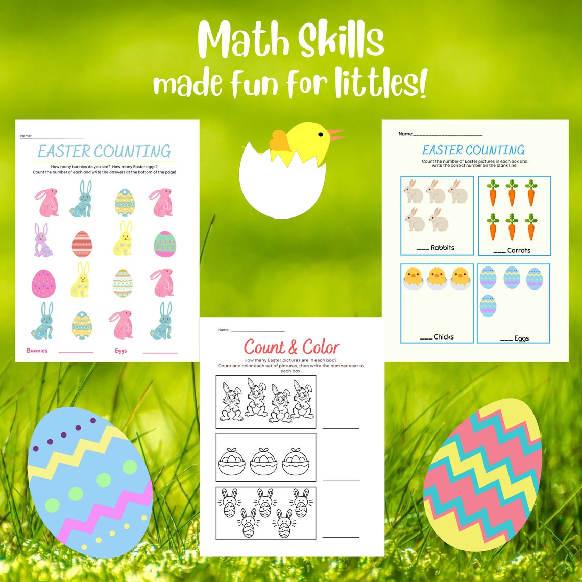 Printable Easter Activity Bundle for Preschoolers Easter - Etsy