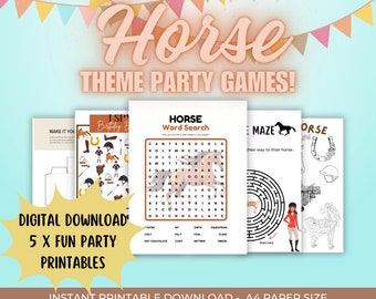 Printable Rodeo Word Scramble, Western-theme Party Games, Kids Rodeo ...
