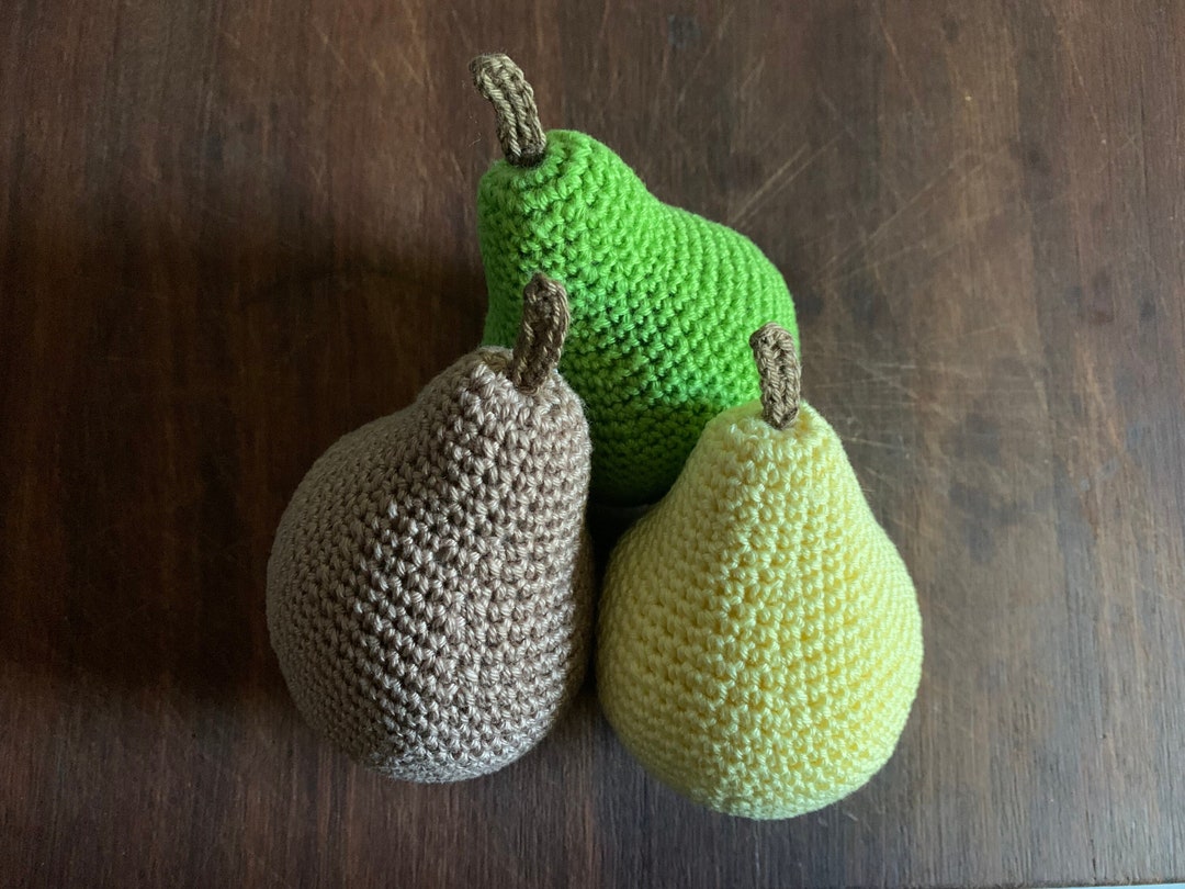 Pear Crochet Pattern PDF Pear Play Food pattern Only Play Kitchen ...