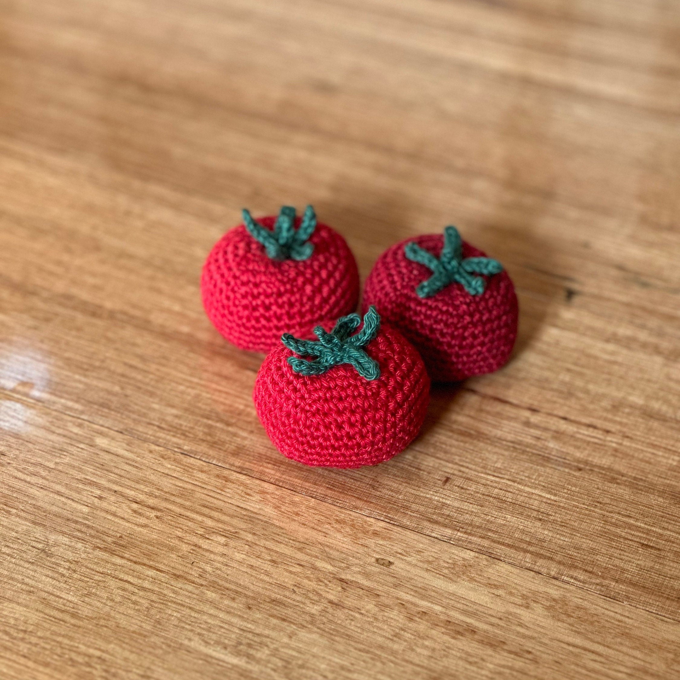 Tomato Crochet Pattern PDF - Gourmet Tomato - Play Food - **pattern ...