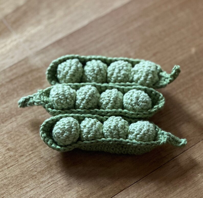 Pea Pod Crochet Pattern PDF - Pea Play Food - **pattern Only** Play ...