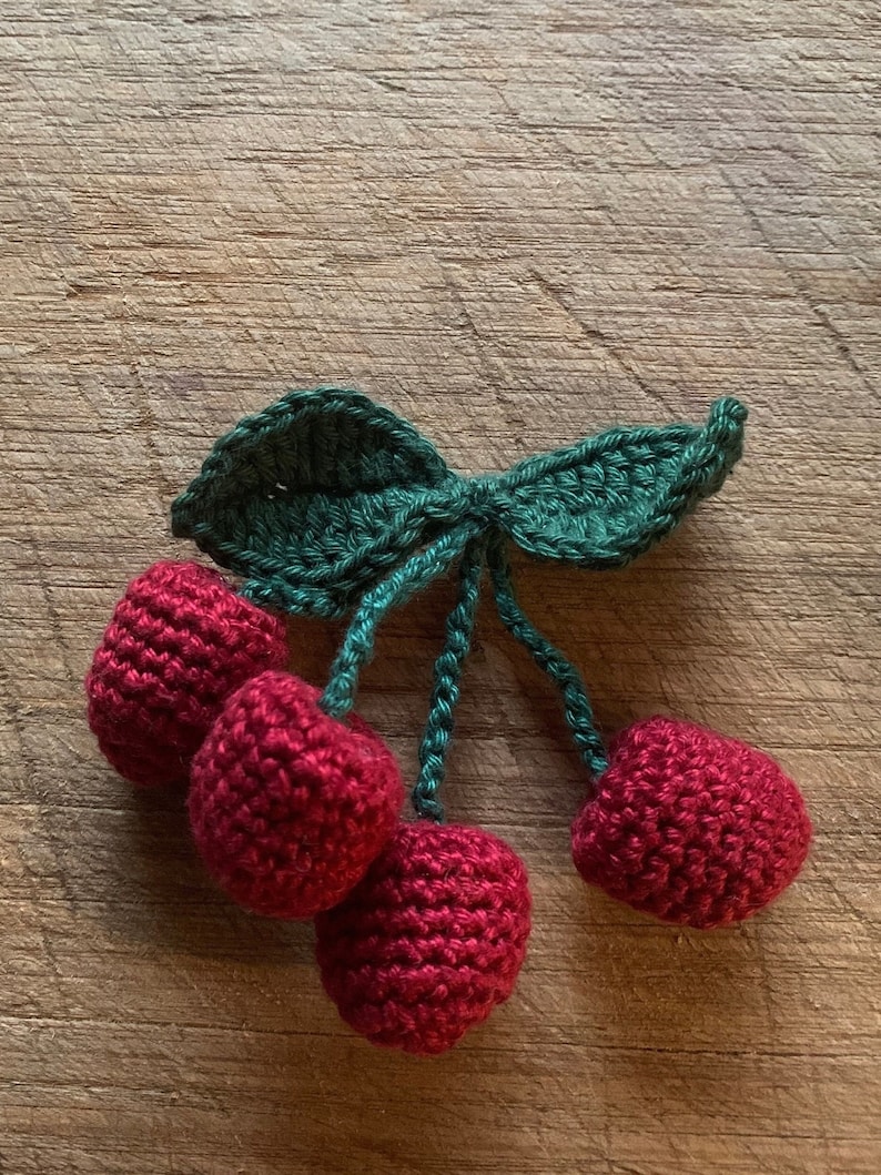 Cherry PDF Crochet Pattern Cherries Play Food pattern - Etsy