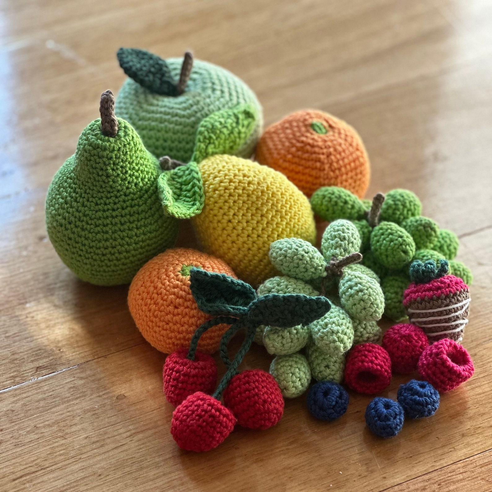 12x Fruit Crochet Pattern Bundle PDF - Pear Play Food - **pattern Only ...