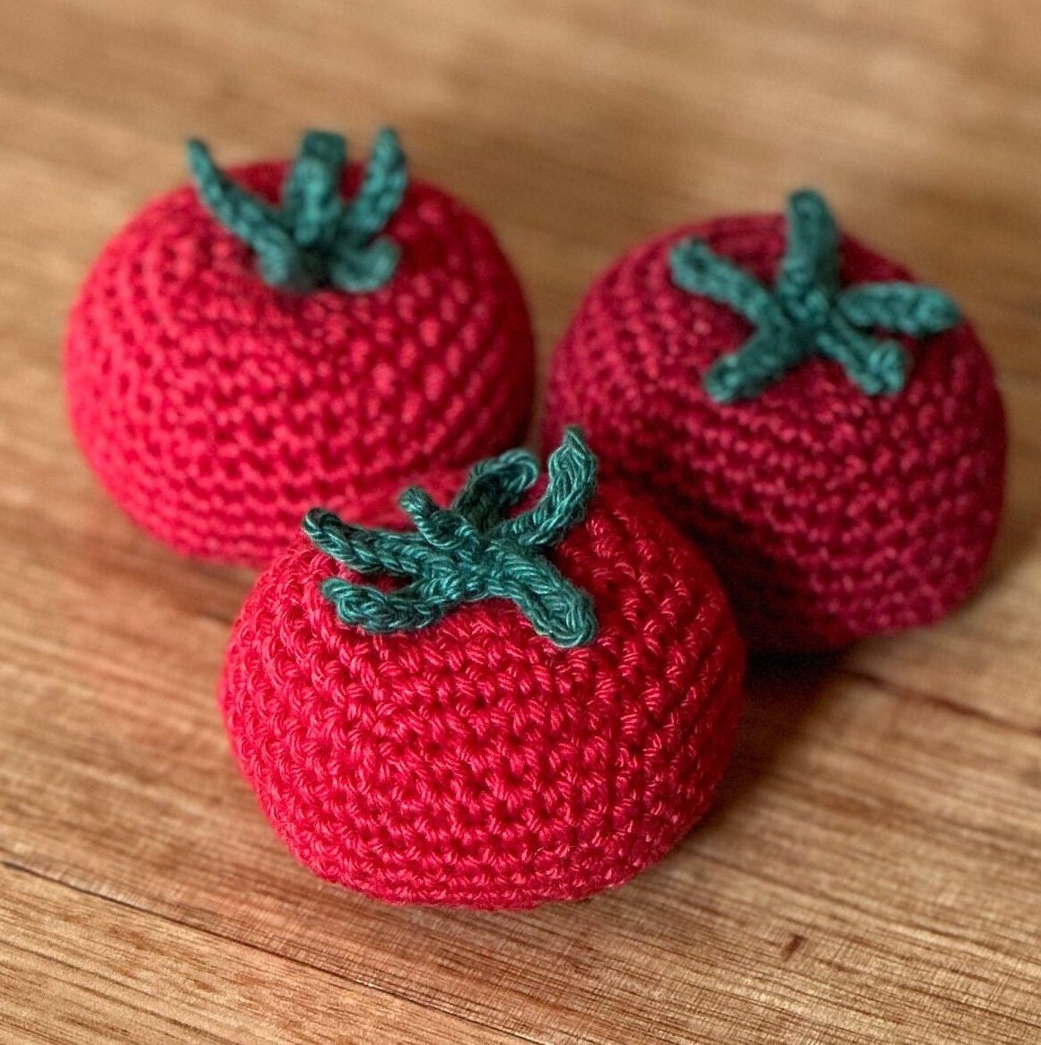 Tomato Crochet Pattern PDF - Gourmet Tomato - Play Food - **pattern ...