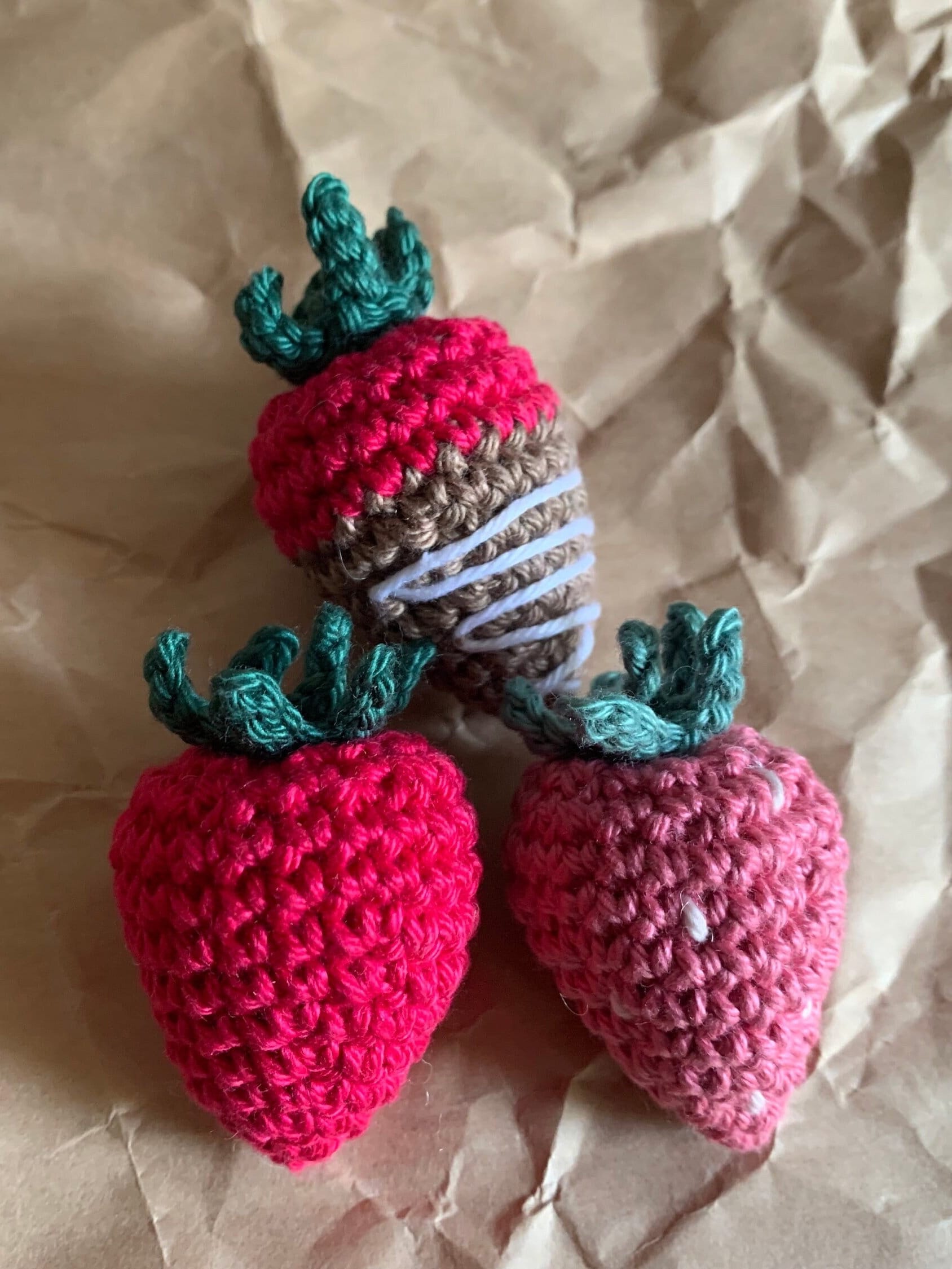 Strawberry Crochet Pattern PDF- Strawberries Play Food - **pattern Only ...