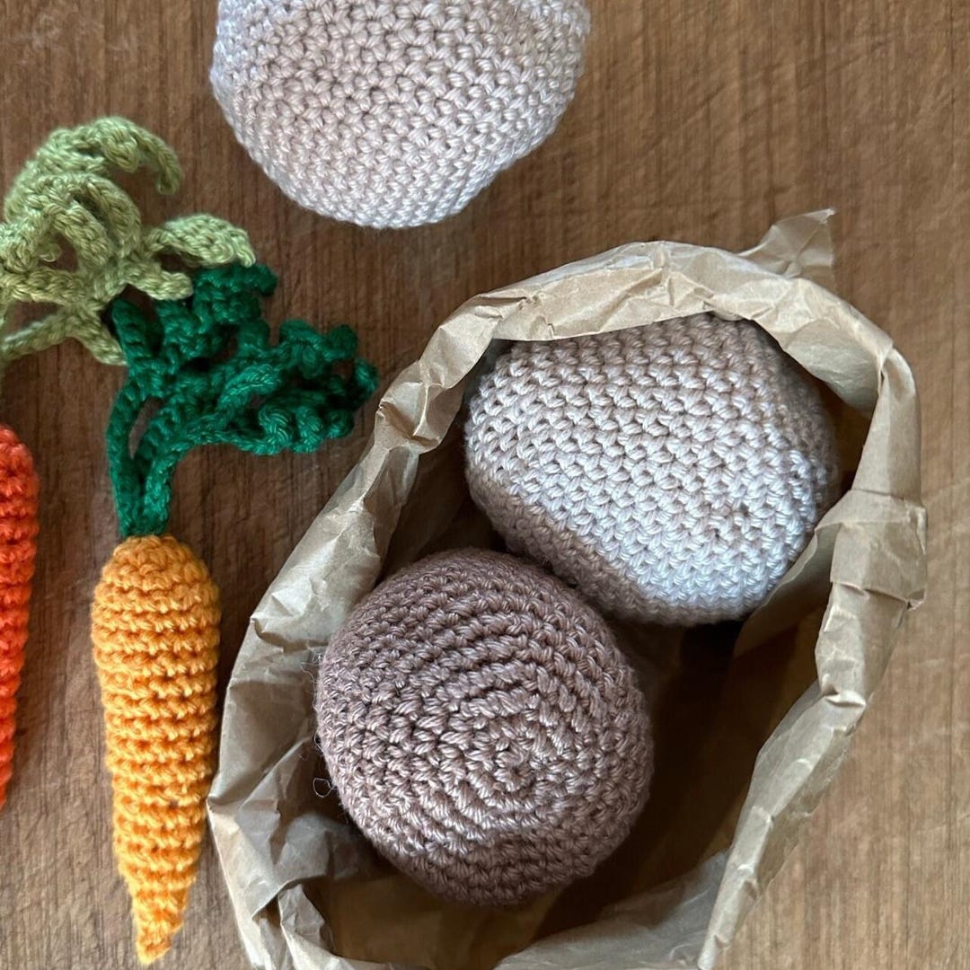 Potato Crochet Pattern PDF - Potatoes - Play Food - **pattern Only ...