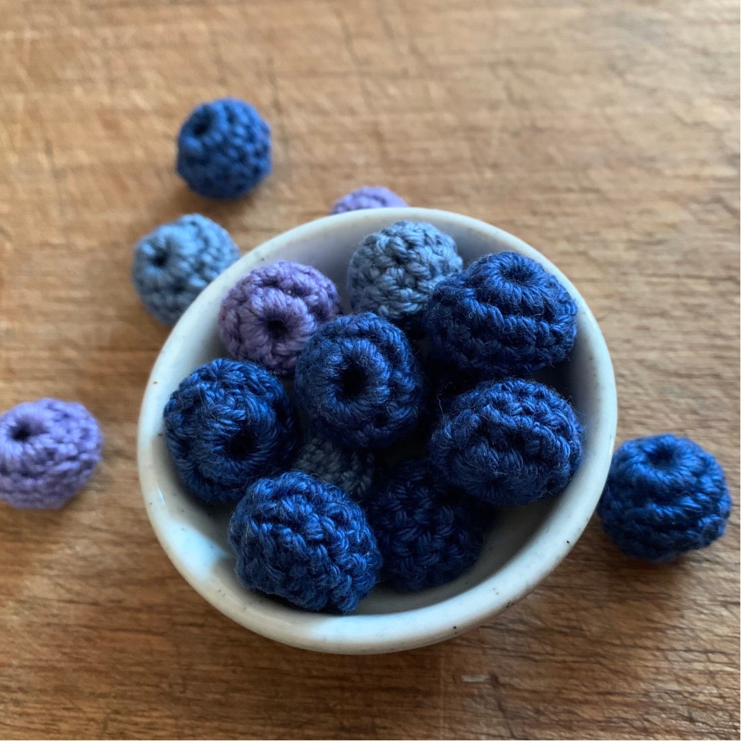 Blueberries Crochet Pattern PDF - Blueberry Play Food - **pattern Only ...