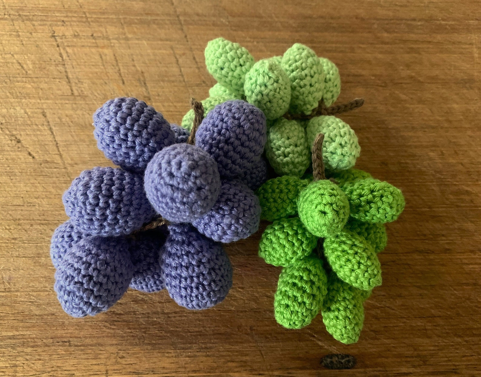Grapes PDF Crochet Pattern Grape Stem Play Food - Etsy