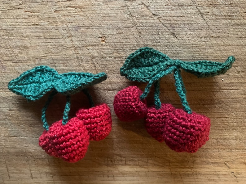 Cherry PDF Crochet Pattern Cherries Play Food pattern - Etsy