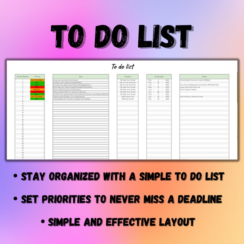 Ultimate Multi-tenant & Rental Property Google Sheets Template, Tenant ...