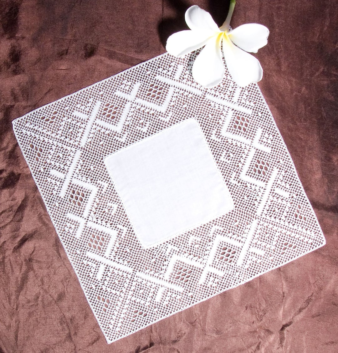 Viola Square Edging Torchon Bobbin Lace Pattern *DIGITAL PATTERN ONLY ...