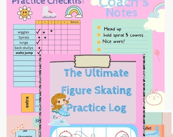Figure Skater's Practice Book, Figure Skating Book, Figure Skating Gift ...