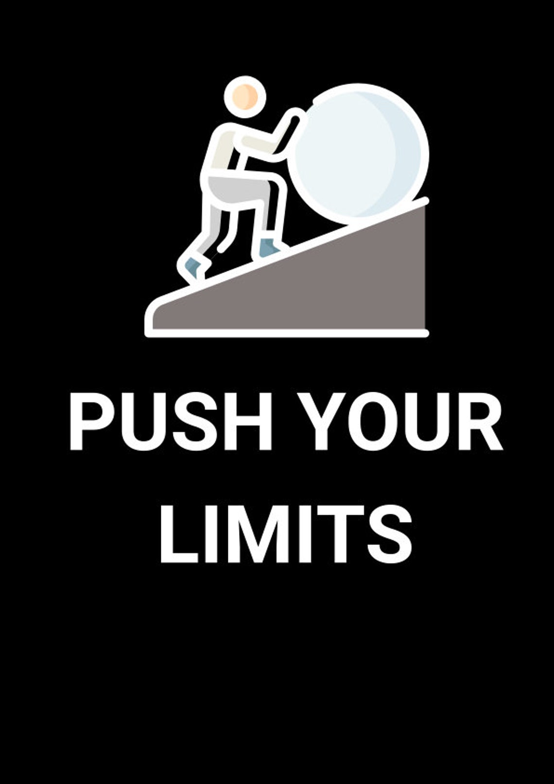 PUSH YOUR LIMITS Digital Poster - Etsy