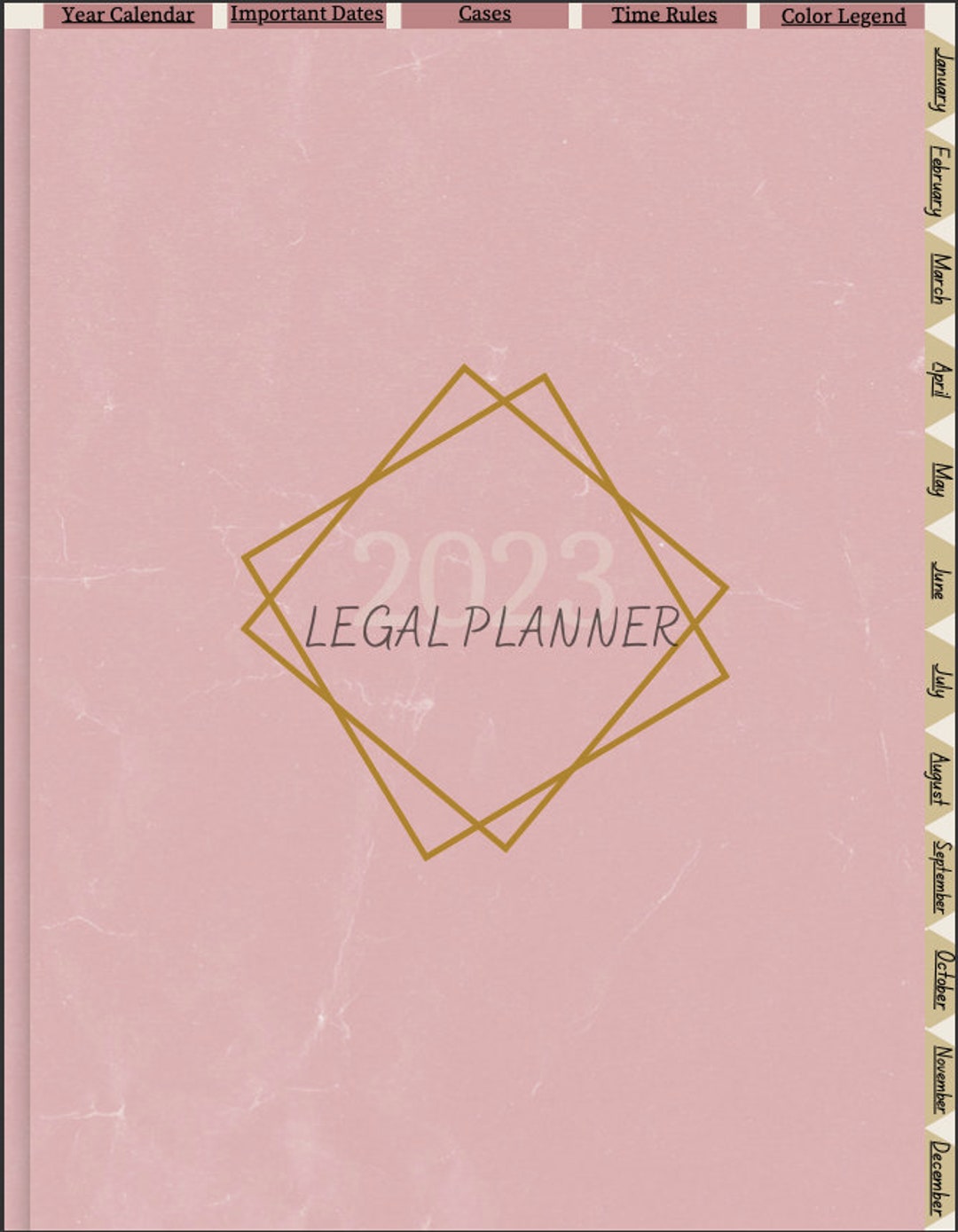 2023 Digital Legal Planner - Etsy