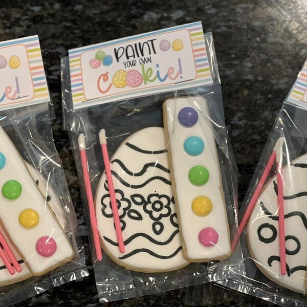 Paint Palette Cookie - Etsy