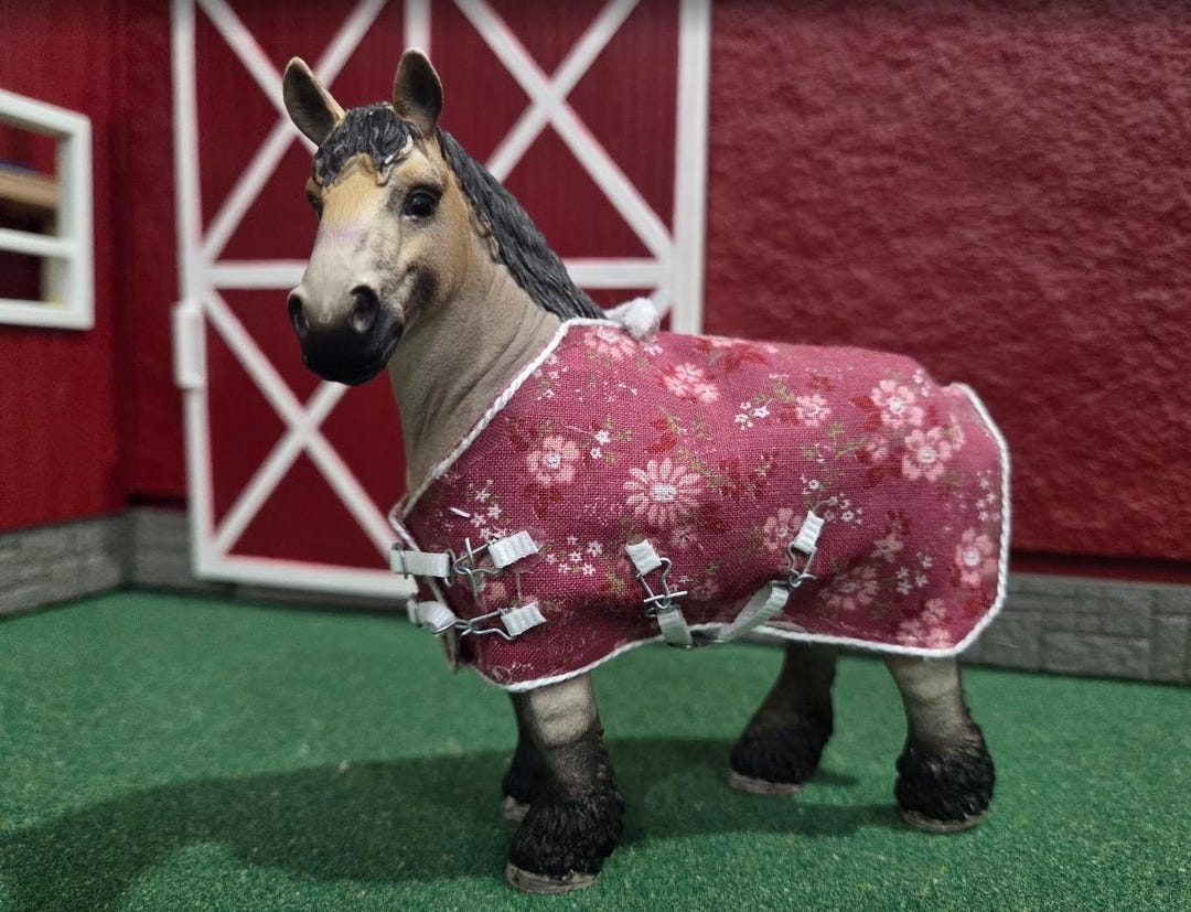 Schleich Model Draft Horse Blanket - Etsy