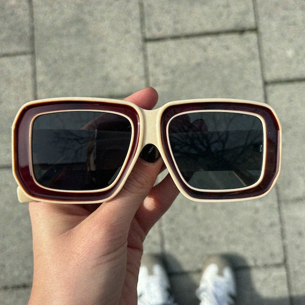 Vintage Square Sunglasses - Etsy
